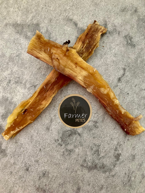 Natural Beef Paddywack (tendon) Dried | Dog Treats – Farmer Pete's
